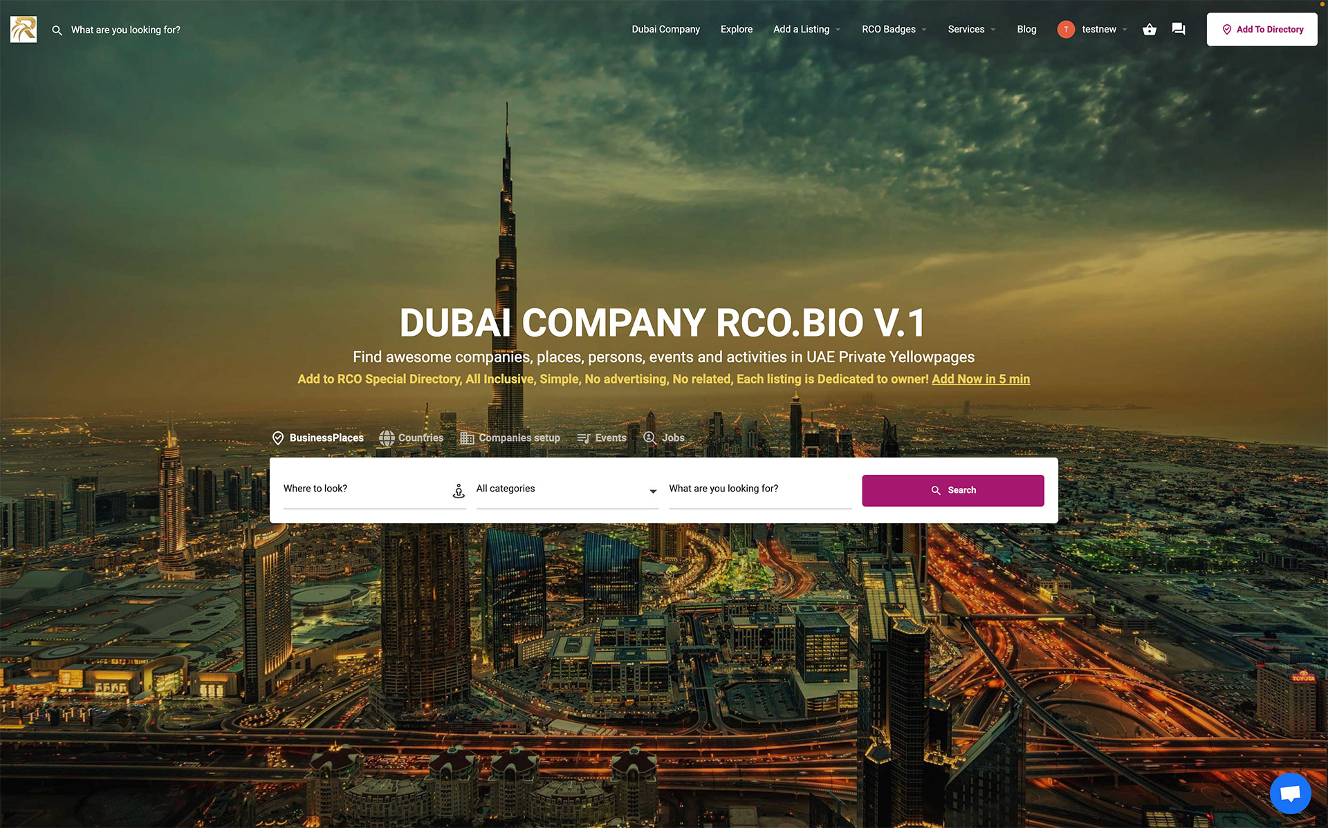 RCO | Real Company Bio | Business Directory List |UAE,Dubai
